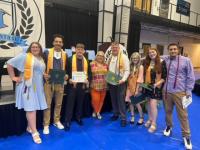 Drape Stole with Patch